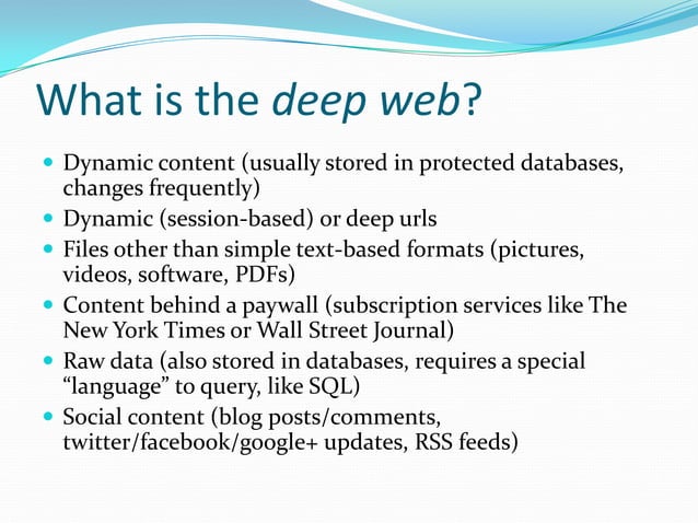 Searching the Deep Web | PPTX