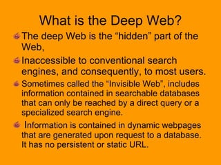 Deep Web | PPT