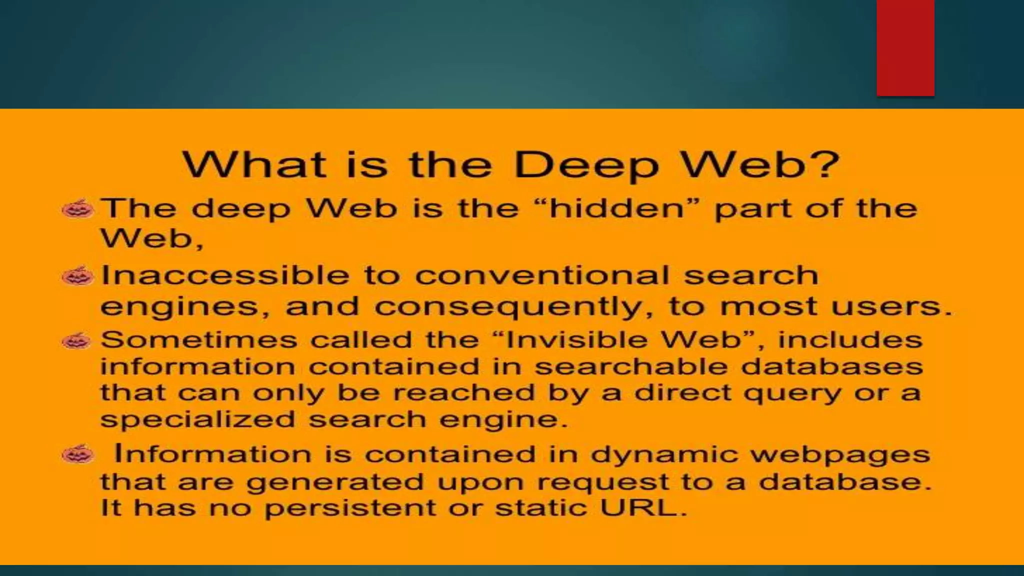 Deep web | PPT