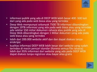 Deep web internet | PPTX