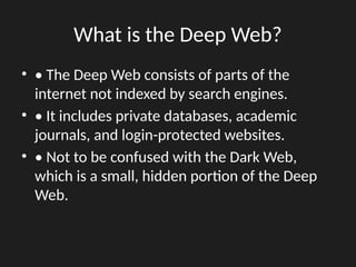 Deep_Web_Risks_Designed.pptx deep web ppt | PPT
