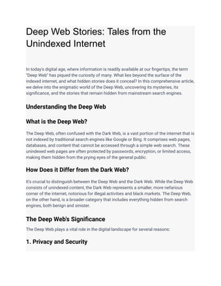 Deep Web Stories_ Tales from the Unindexed Internet.pdf