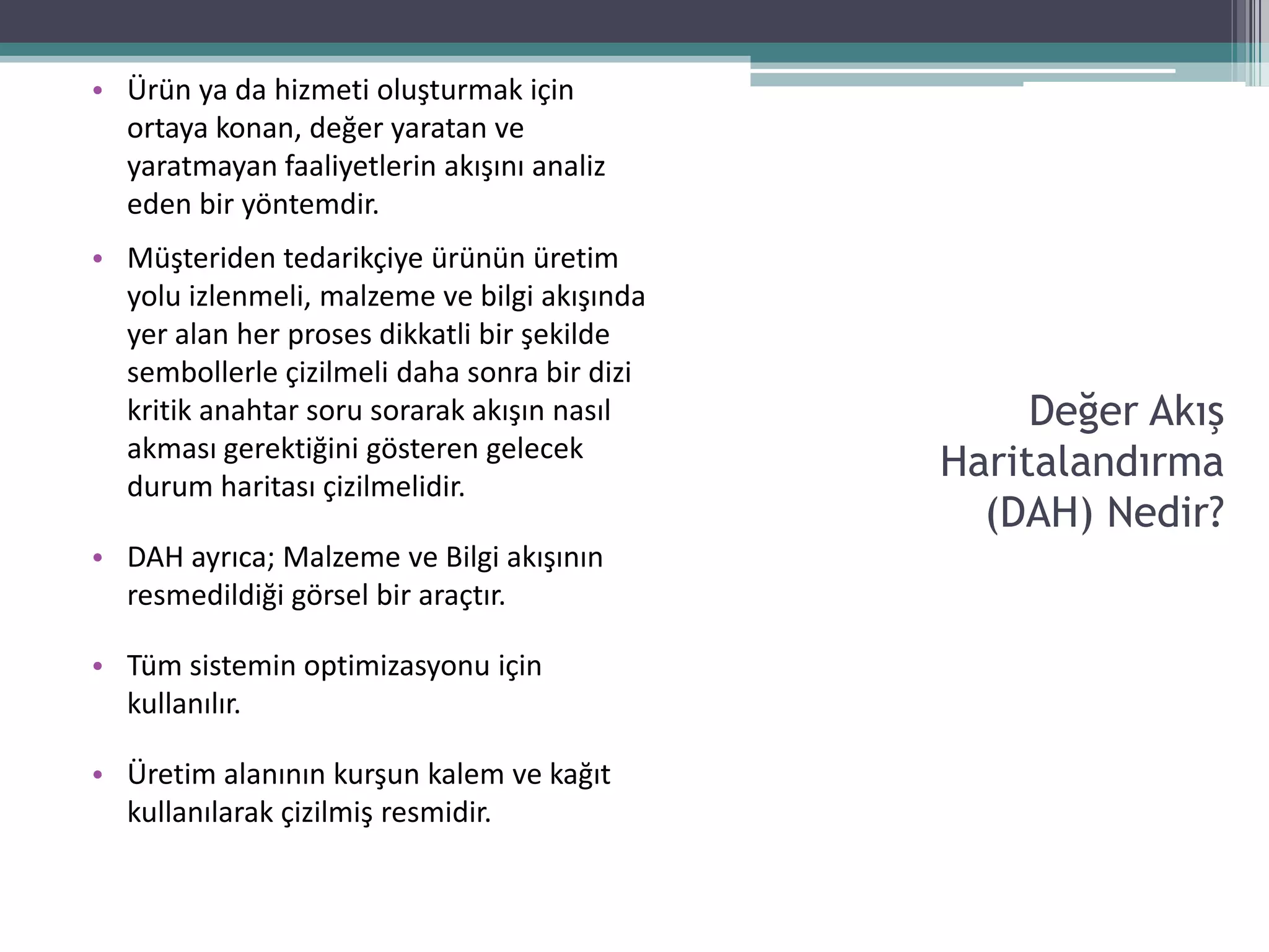Değer akışı haritalama, value stream mapping | PPTX