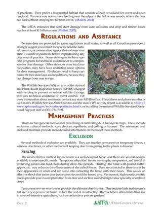 Deer Control Options | PDF