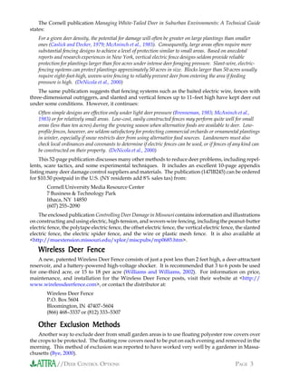 Deer Control Options | PDF
