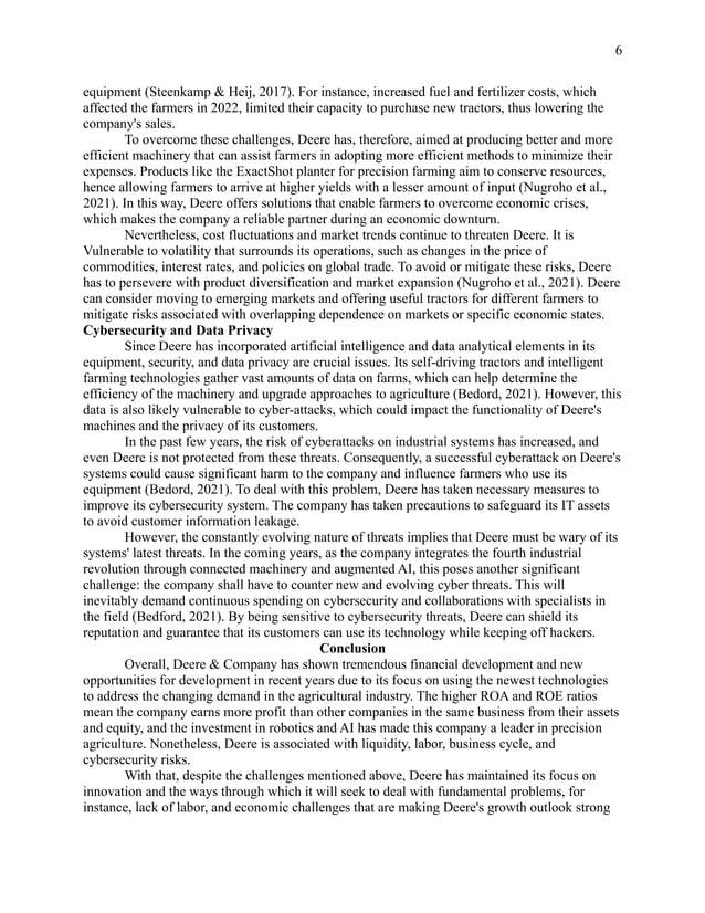 Deere & Company Case Study.edited.edited.docx | Agriculture | Industries