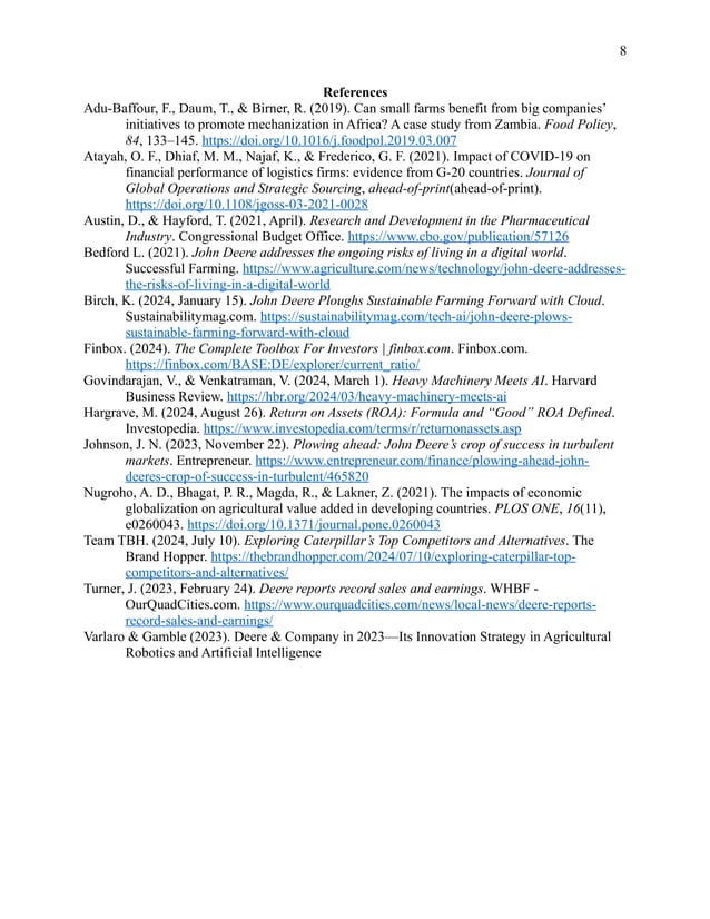 Deere & Company Case Study.edited.edited.docx | Agriculture | Industries