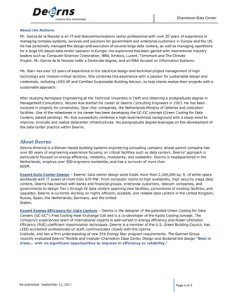 Deerns Data Center Chameleon 20110913 V1.1 | PDF