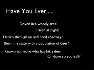 Deer Safety And Preservation Powerpoint | PPT