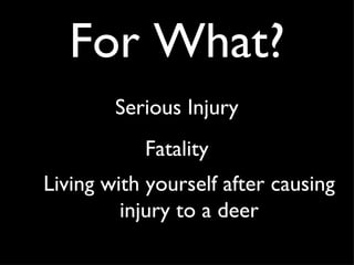 Deer Safety And Preservation Powerpoint | PPT