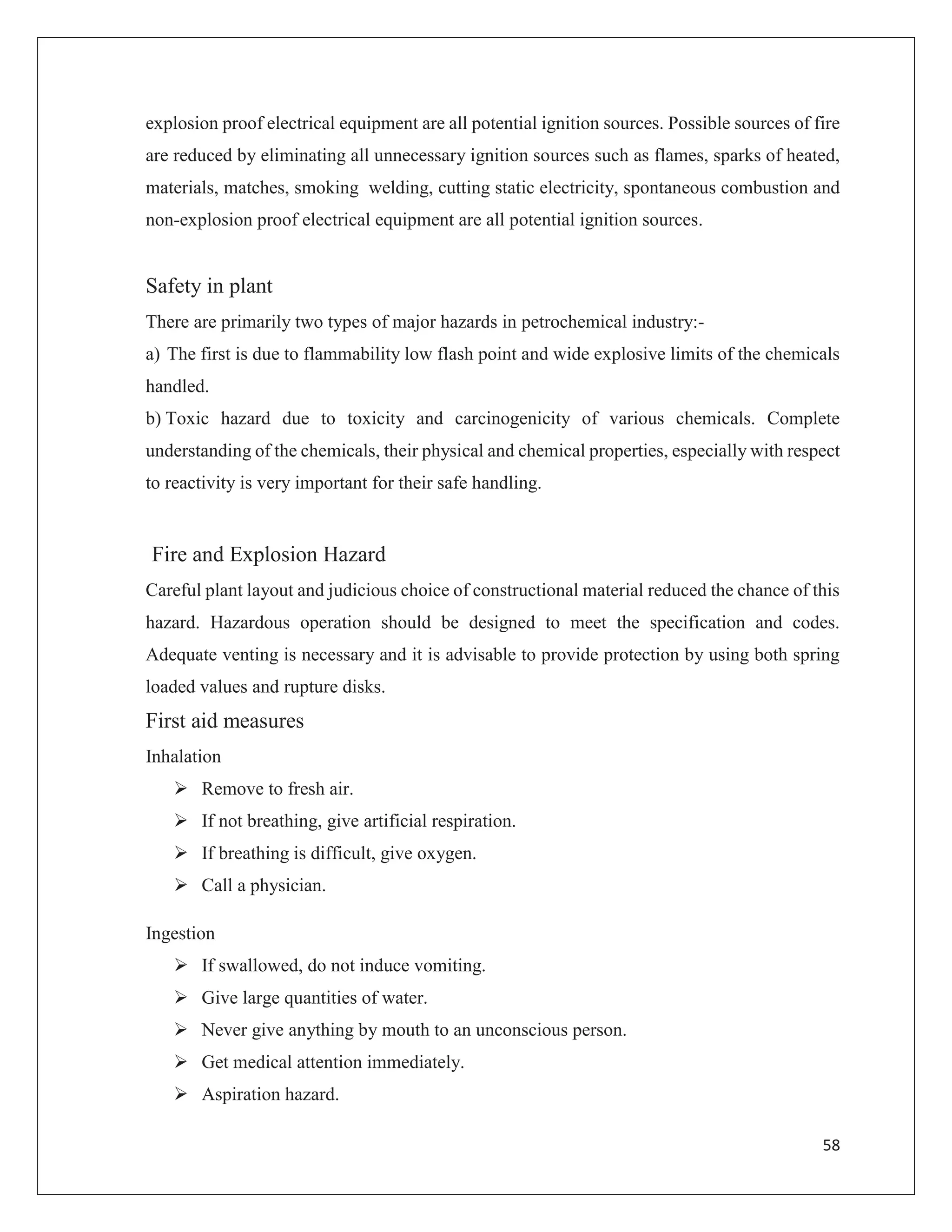 Diethyl Ether (DEE): Safety and Health Consideration | PDF