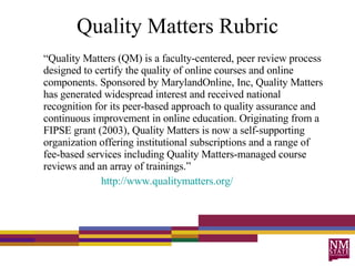 Evaluating Distance Education: Focus on Online Course Evaluation | PPT