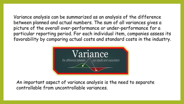Control Ratios and Managerial Usage of Variances | PPT