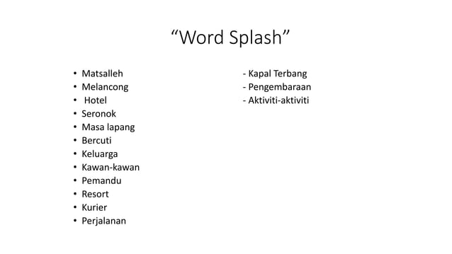 4E Lisan : Pelangcongan | PPT