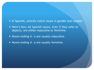 Definite and Indefinite Articles | PPTX