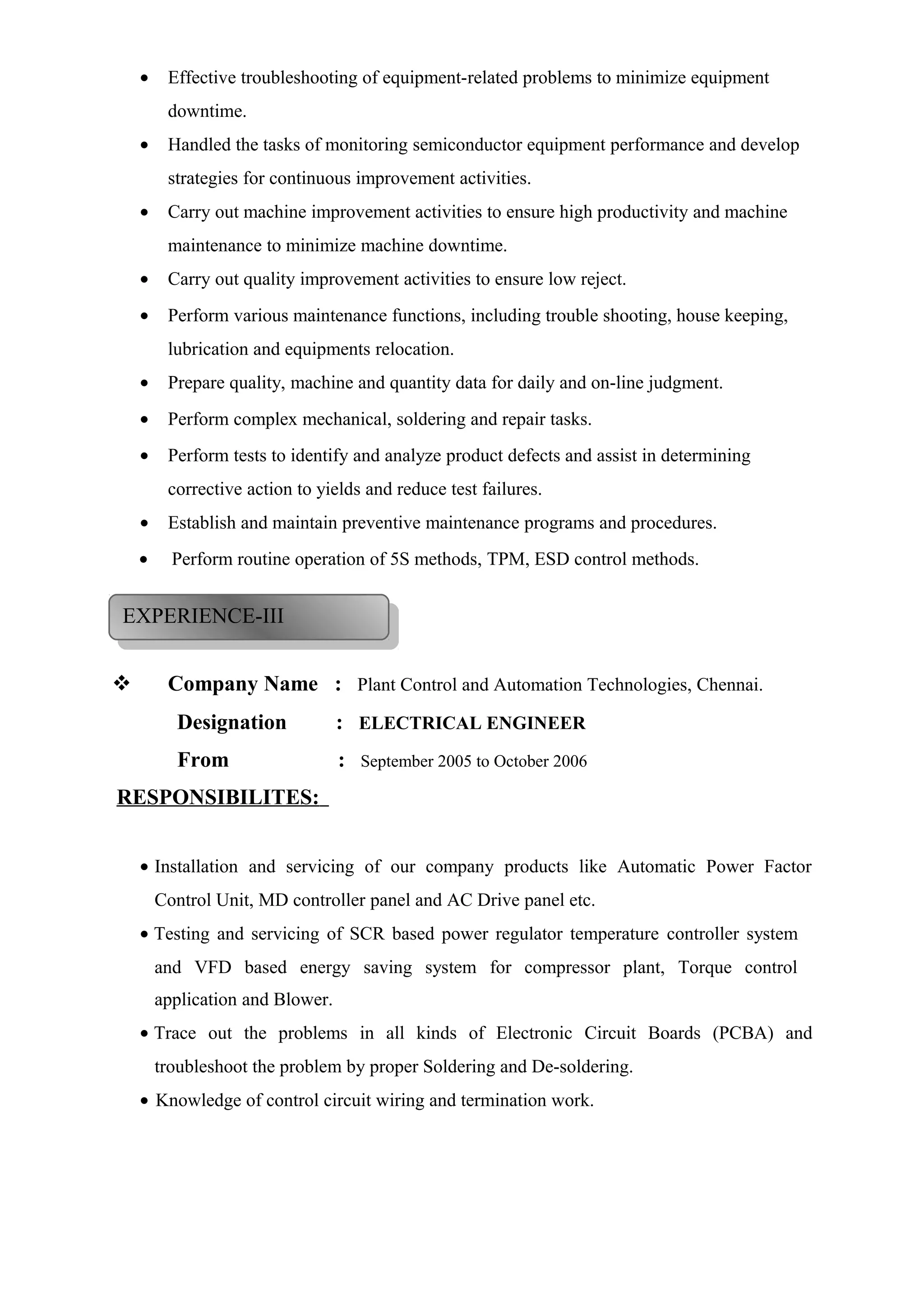 S.NAGARAJAN-BE-ELECTRICAL ENGINEER | PDF