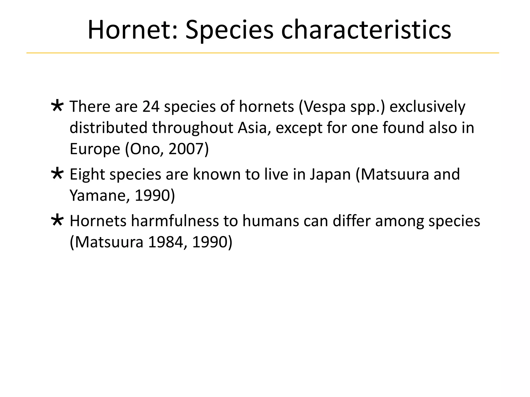 Mechanism of human-hornet conflicts in an urban ecosystem | PPT