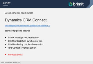 Data Exchange Framework. Essential basics and practical usage takeaways. | PPT