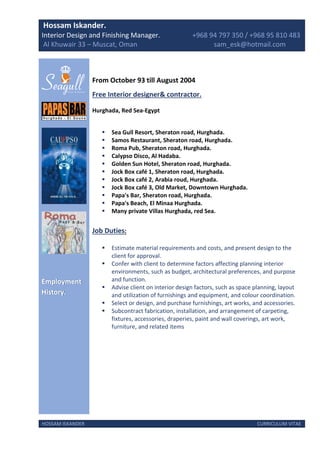 Hossam Iskander CV 2017 | PDF
