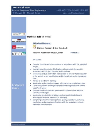Hossam Iskander CV 2017 | PDF