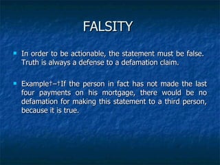 Defamation | PPT