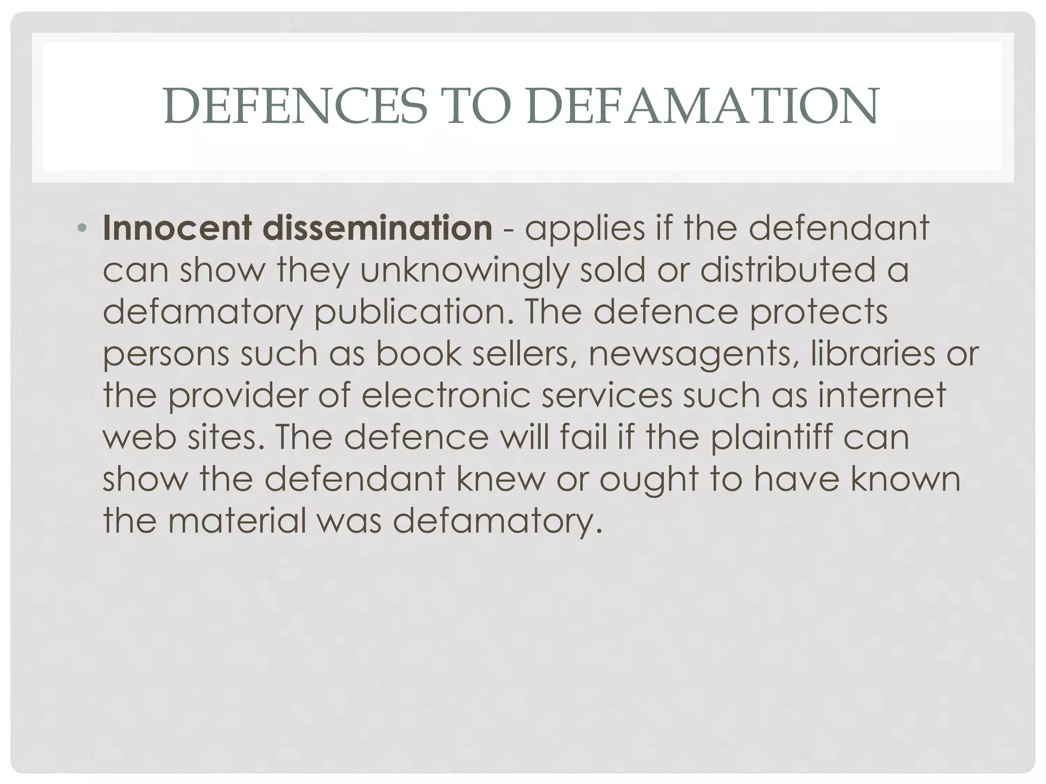 Defamation | PPTX
