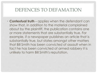 Defamation | PPTX | Law