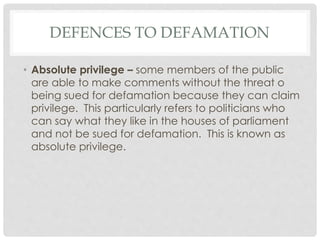 Defamation | PPTX