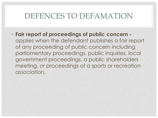 Defamation | PPTX