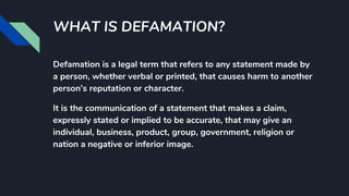 Defamation | PPTX