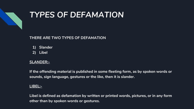 Defamation | PPTX | Law