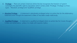 Defamation and its types - law of torts seminar ppt | PPTX