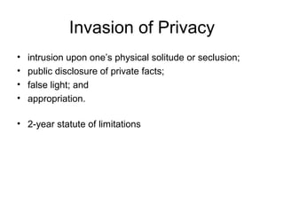Defamation and privacy online | PPT