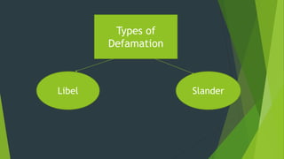 DEFAMATION I.pptx | Law