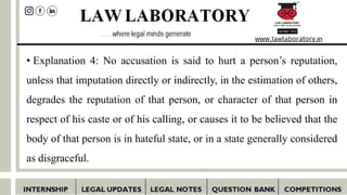 Defamation Law in India | PPTX