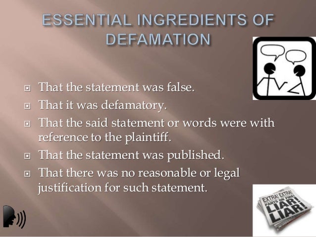 Defamation ppt