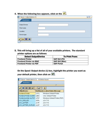 Default printer-setup | PDF