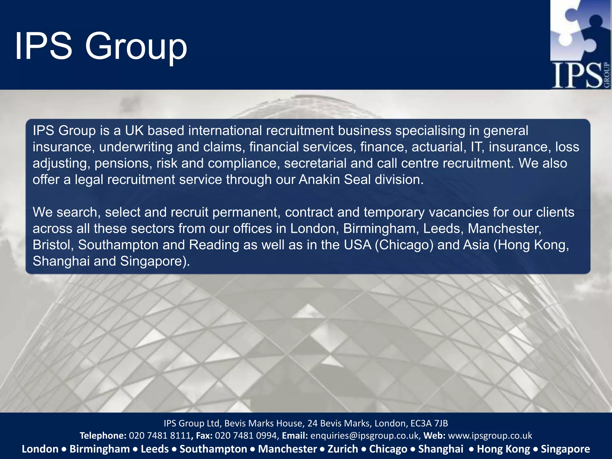 IPS Group presentation | PPT