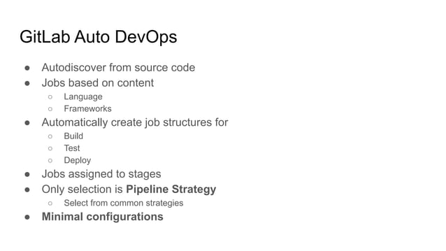 Default GitLab CI Pipeline - Auto DevOps