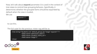 Default Group By Expand Option In Odoo 17 | PPTX