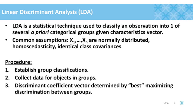 Econometric Default Modeling using Linear Discriminant Analysis | PPT
