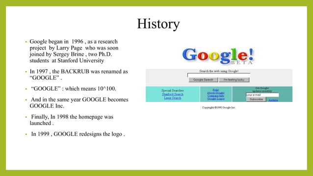 About Google(Presentation) | PPTX