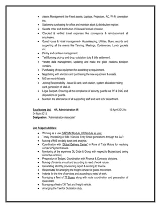 Resume Sandeep Kumar | DOC