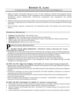 Robert Lane_Resume | PDF