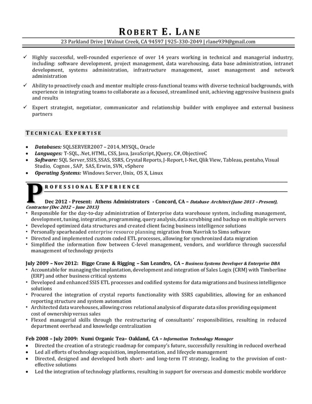 Robert Lane_Resume | PDF