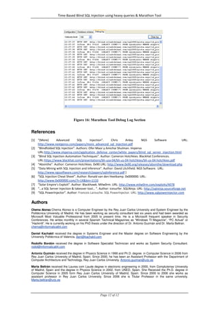 Time-Based Blind SQL Injection Using Heavy Queries | PDF