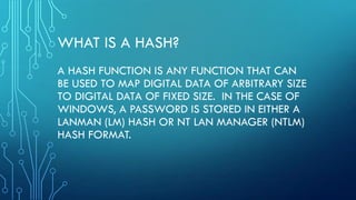 DEFCON 23 - Gerard Laygui - forensic artifacts pass the hash att | PPT