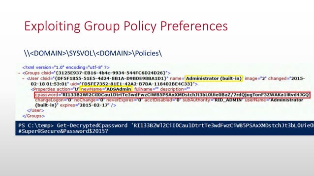 DEF CON 23 - Sean - metcalf - red vs blue ad attack and defense | PPT