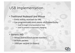 DEF CON 24 - Rogan Dawes and Dominic White - universal serial aBUSe remote attacks | PPT