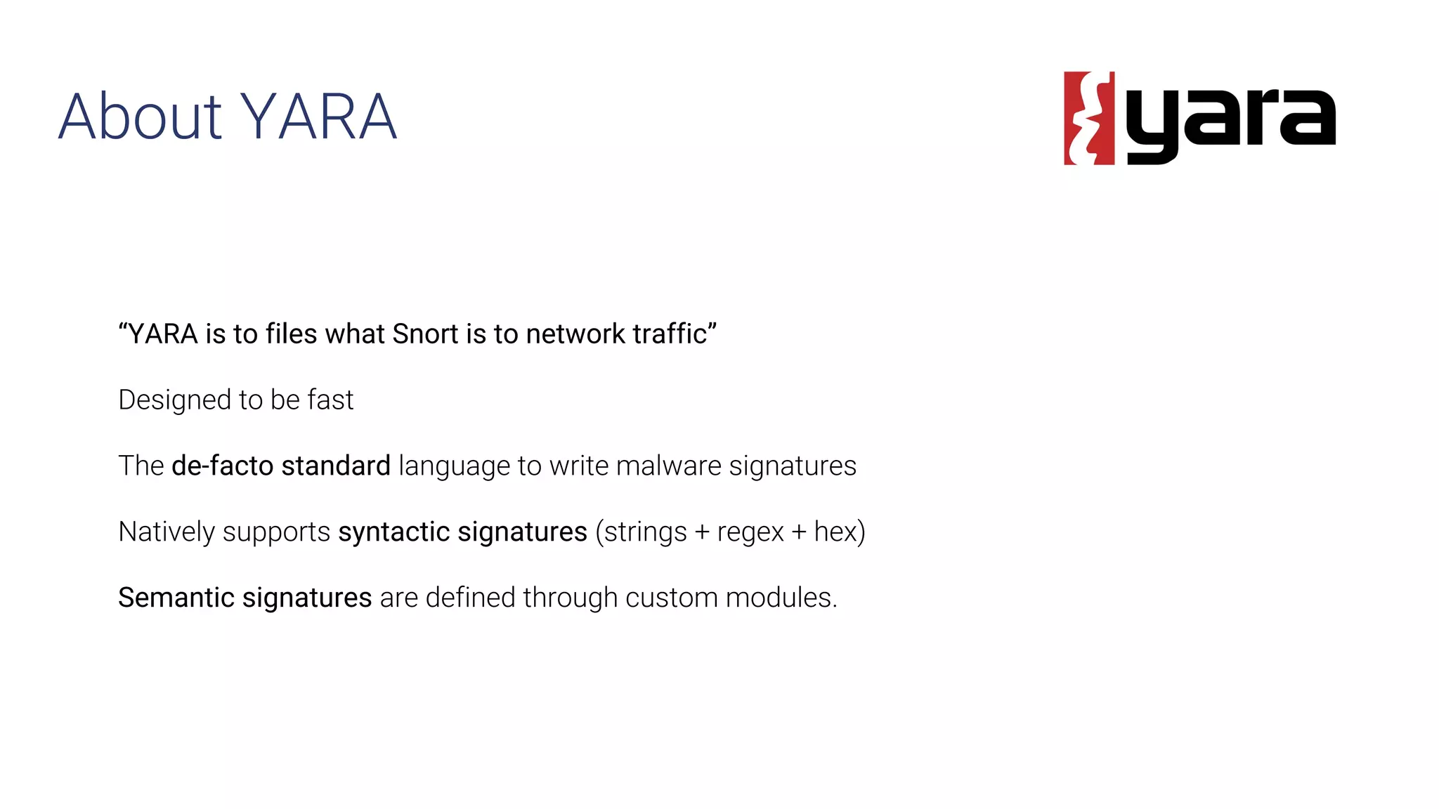 Looking for Perfect Signature : An Automatic YARA Rules Generation Algorithm in the AI-era | PPT
